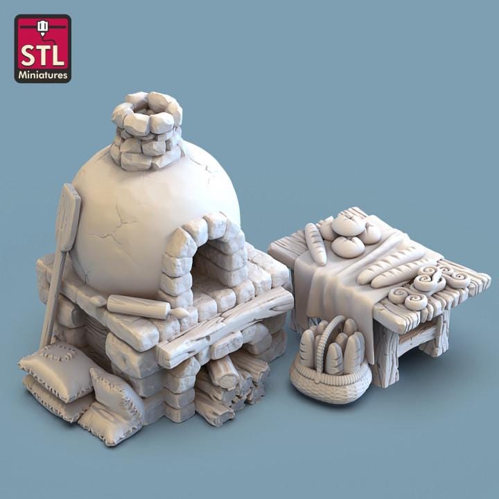 Bakery Props/Bakery Shop - Tabletop Terrain | Scatter Terrain | Miniat ...